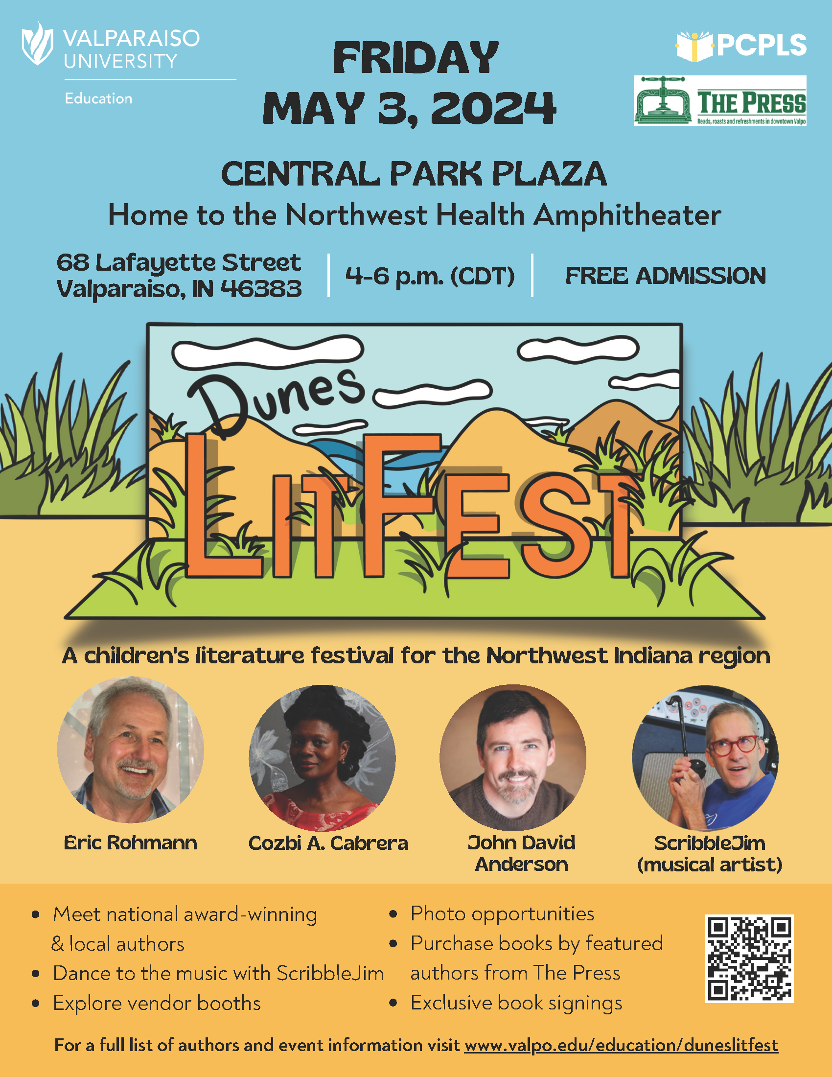 2024 Dunes Lit Fest | Presented by Valparaiso University & Porter ...