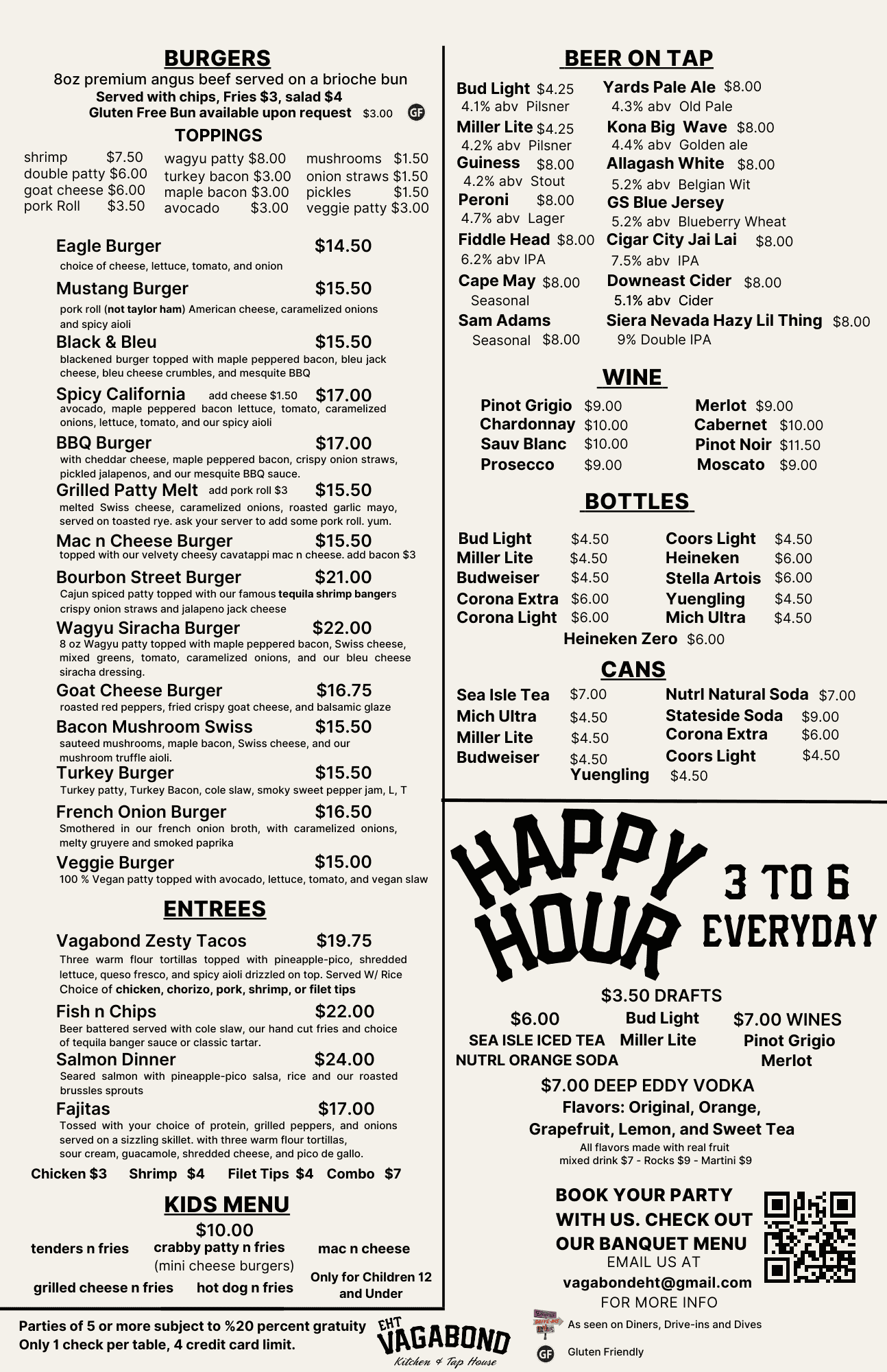 EHT Vagabond Kitchen & Tap House