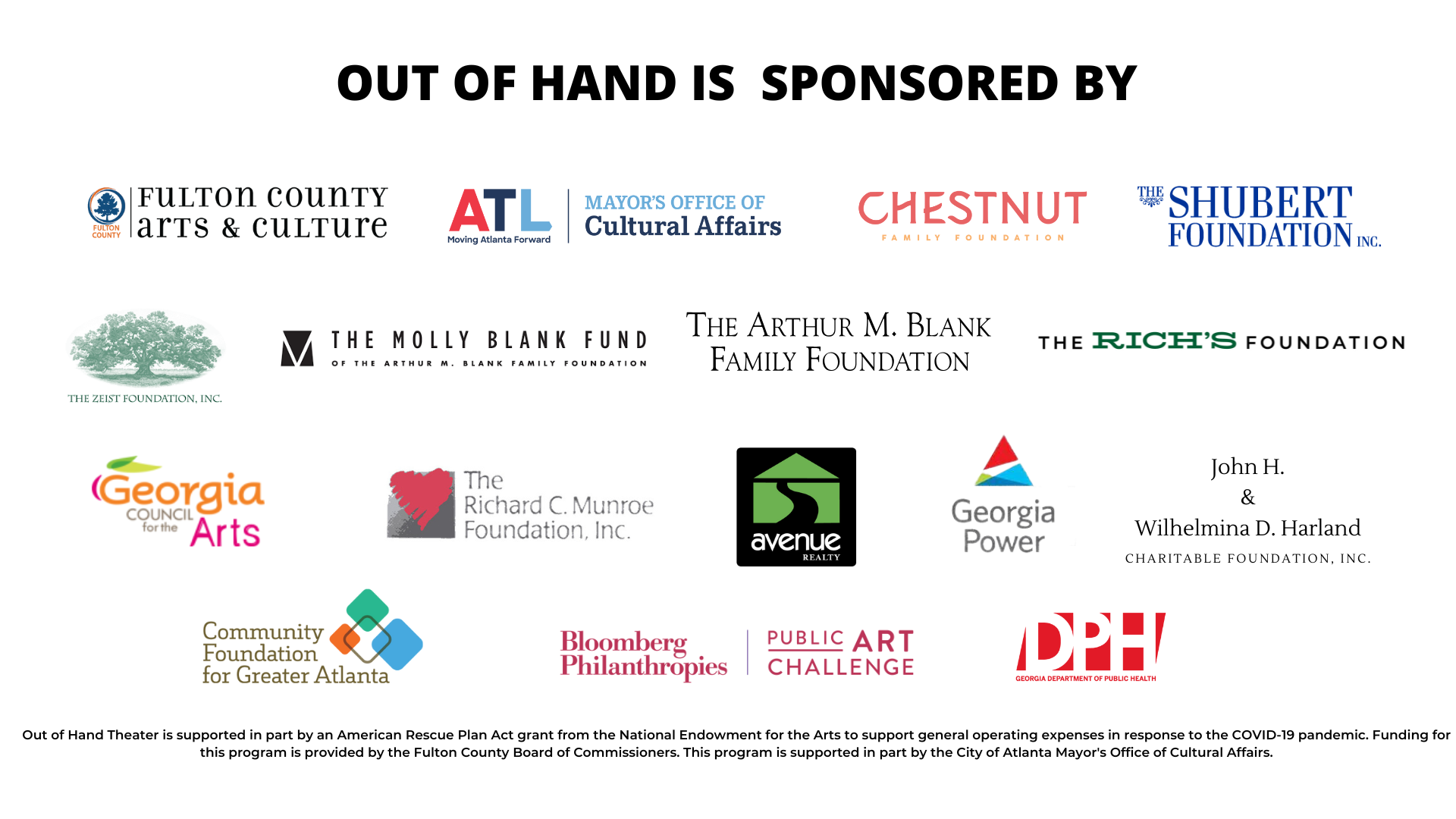 Out of Hand Theater Atlanta