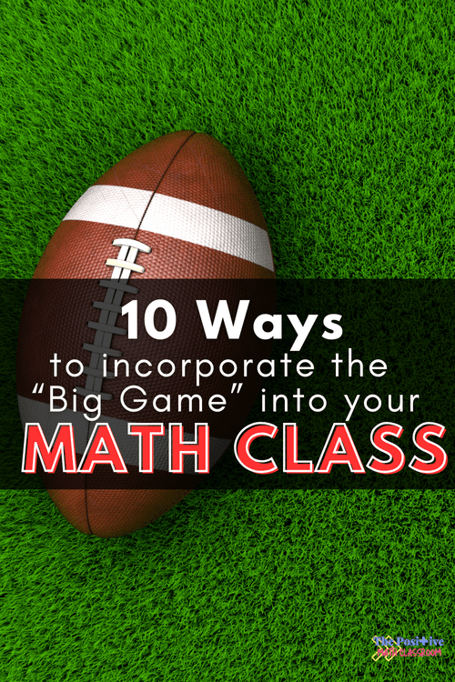 Super Bowl Math Activities — The Positive Math Classroom