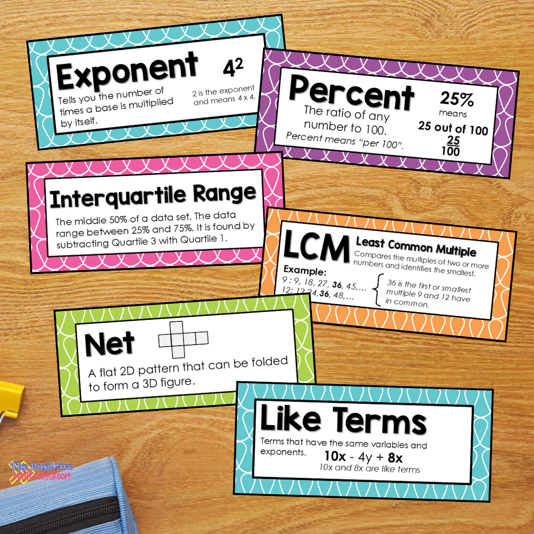 Fun Math Vocabulary Games for Middle School — The Positive Math Classroom