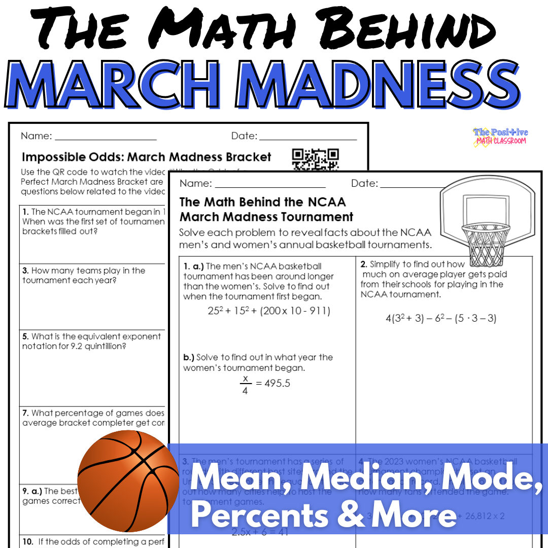 Fun March Madness Math Ideas & Activities — The Positive Math Classroom