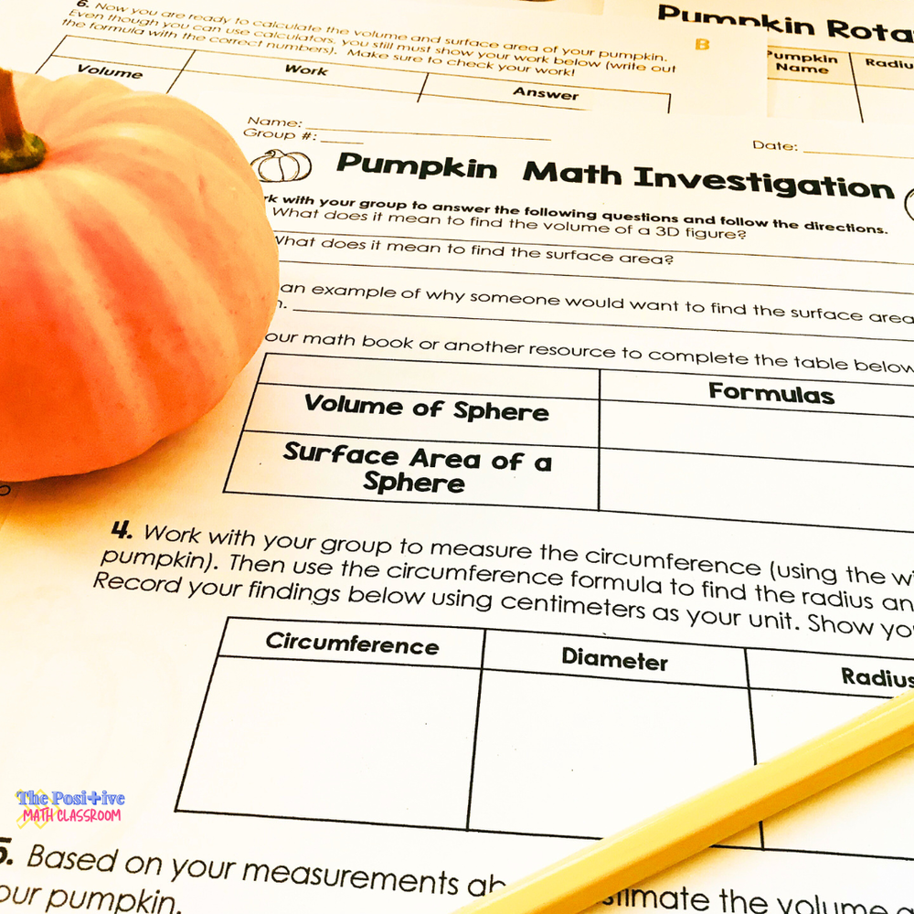 Halloween Math Activities for Middle Schoolers — The Positive Math ...