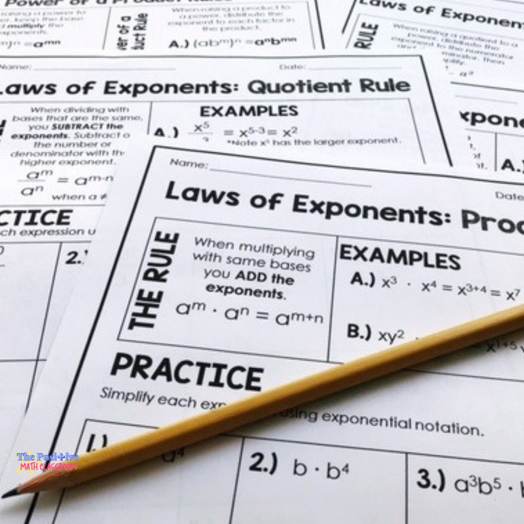 Ideas for Teaching Exponents — The Positive Math Classroom