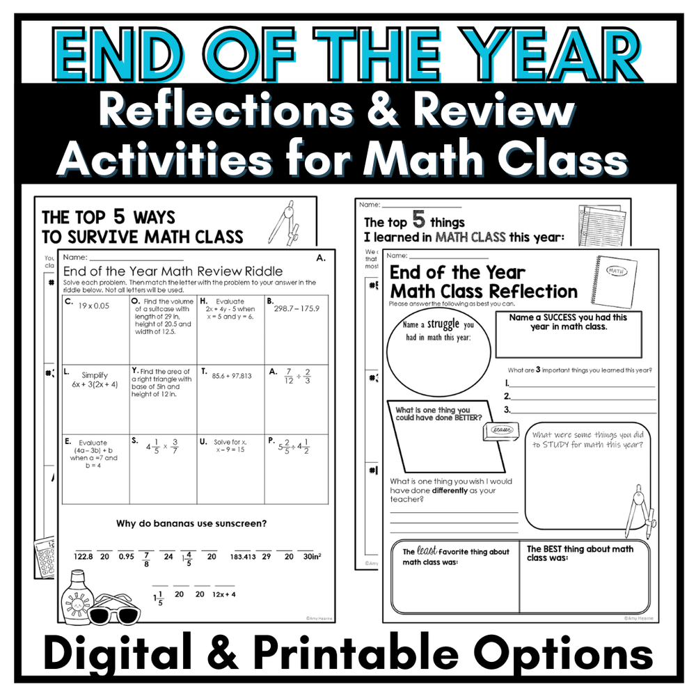 3 Fun Ways to End the Year on a Positive Note — The Positive Math Classroom