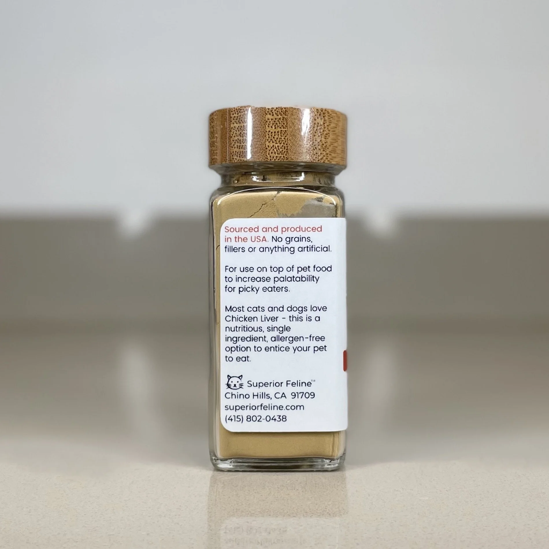 100% Chicken Liver Powder Pet Food Topper — Superior Feline