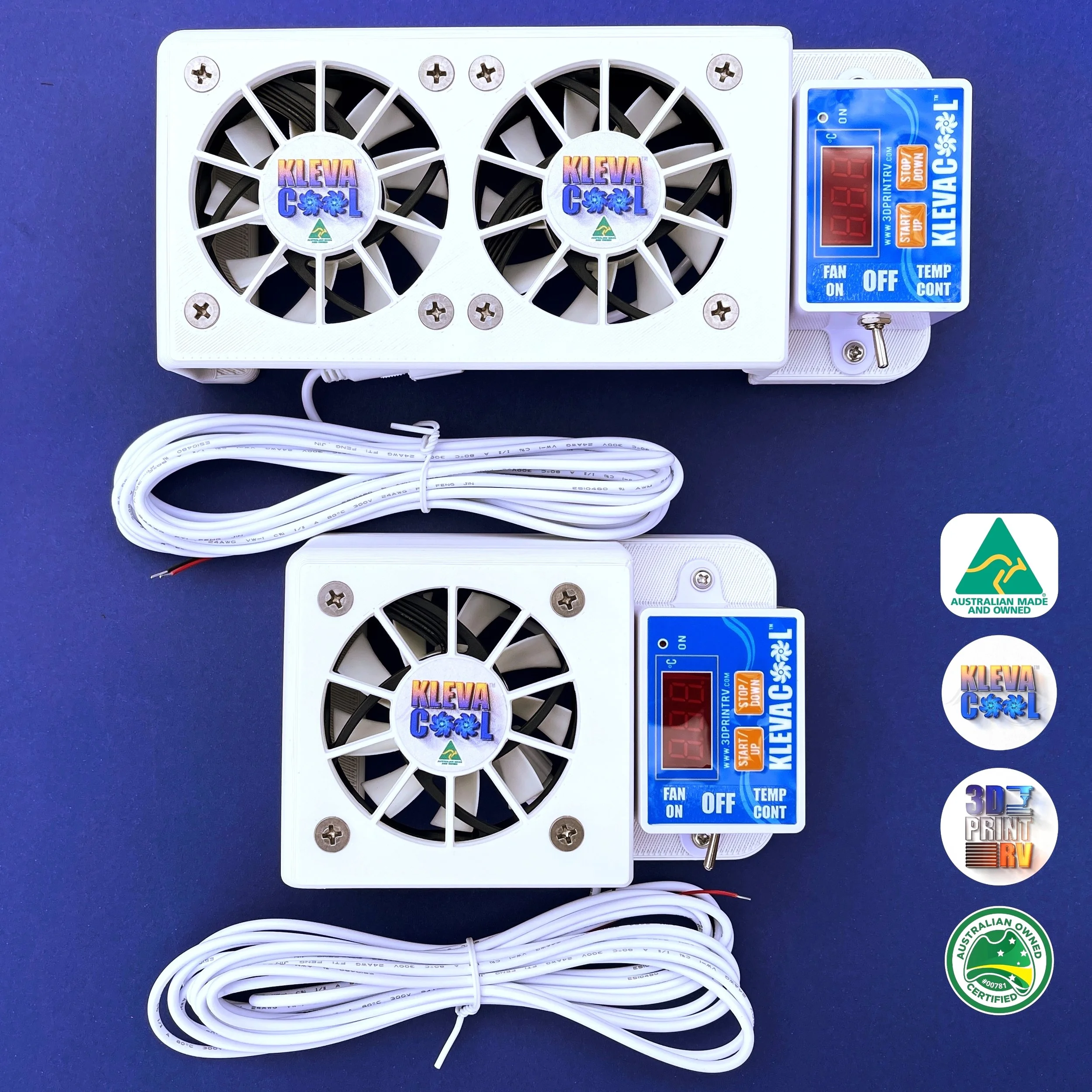 Klevacool™ Caravan Compressor Fridge Internal Fan Kit — 3DPrintRV