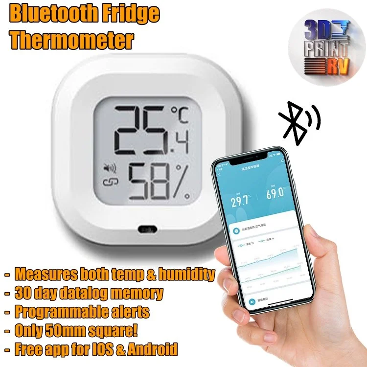 Bluetooth Remote Fridge Thermometer — 3DPrintRV