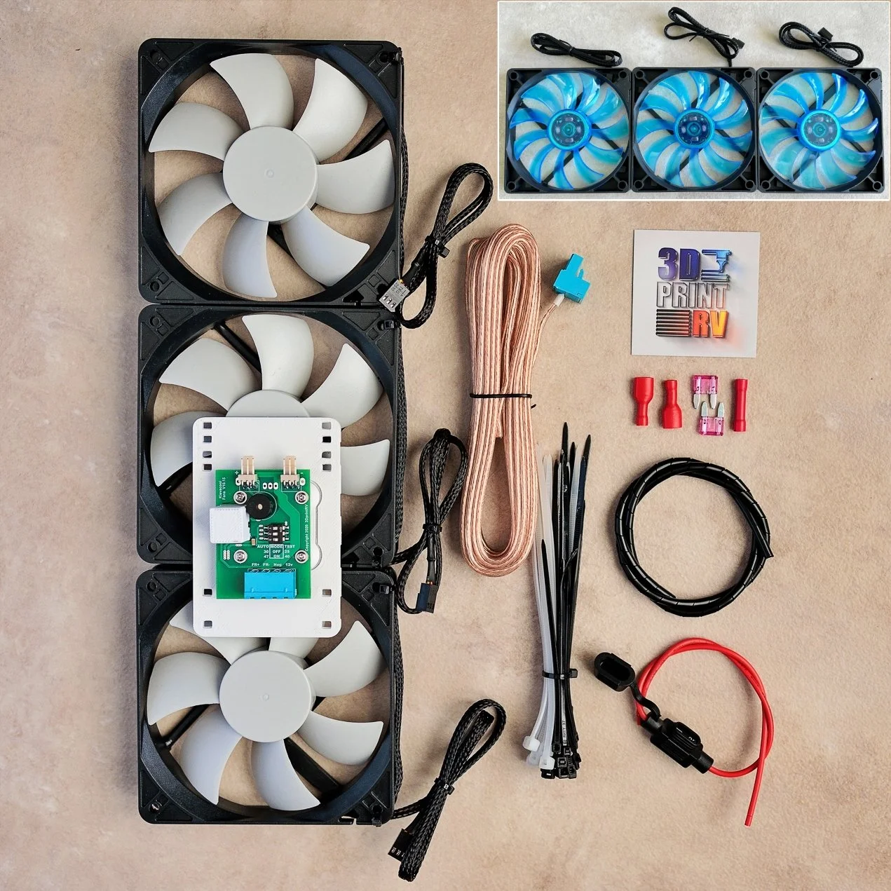 Klevacool™ Fridge Fan Mod Kit, Universal Fit — 3DPrintRV