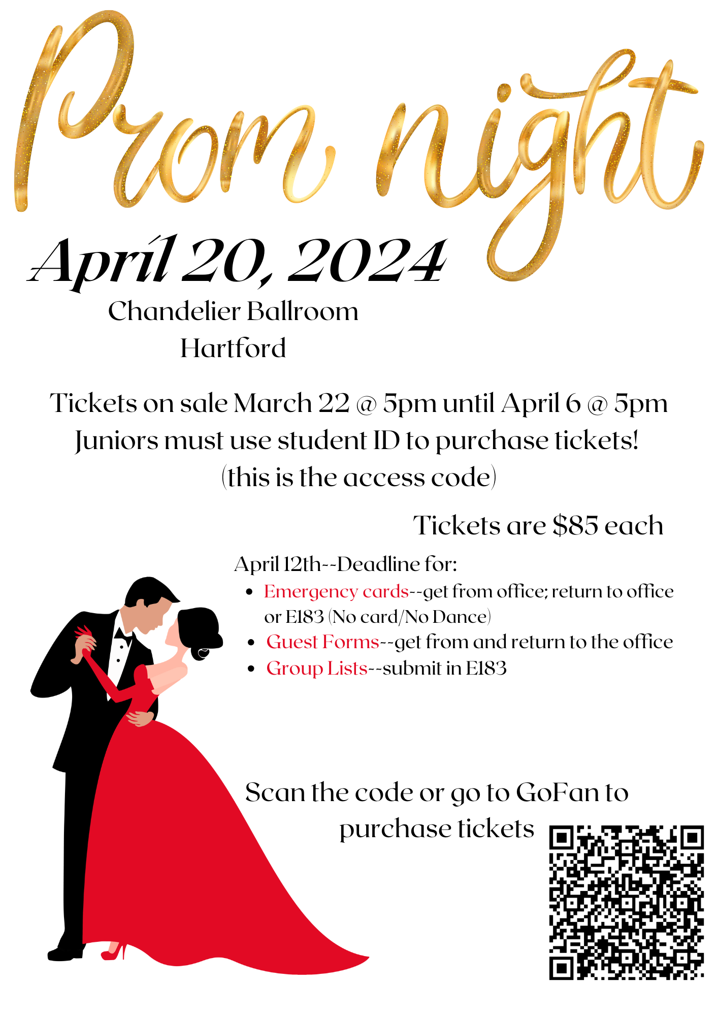 Junior Prom Ticket Sales — Charger Press