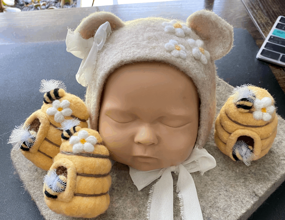 High end felted newborn photography props, handmade with love. Lovies ...