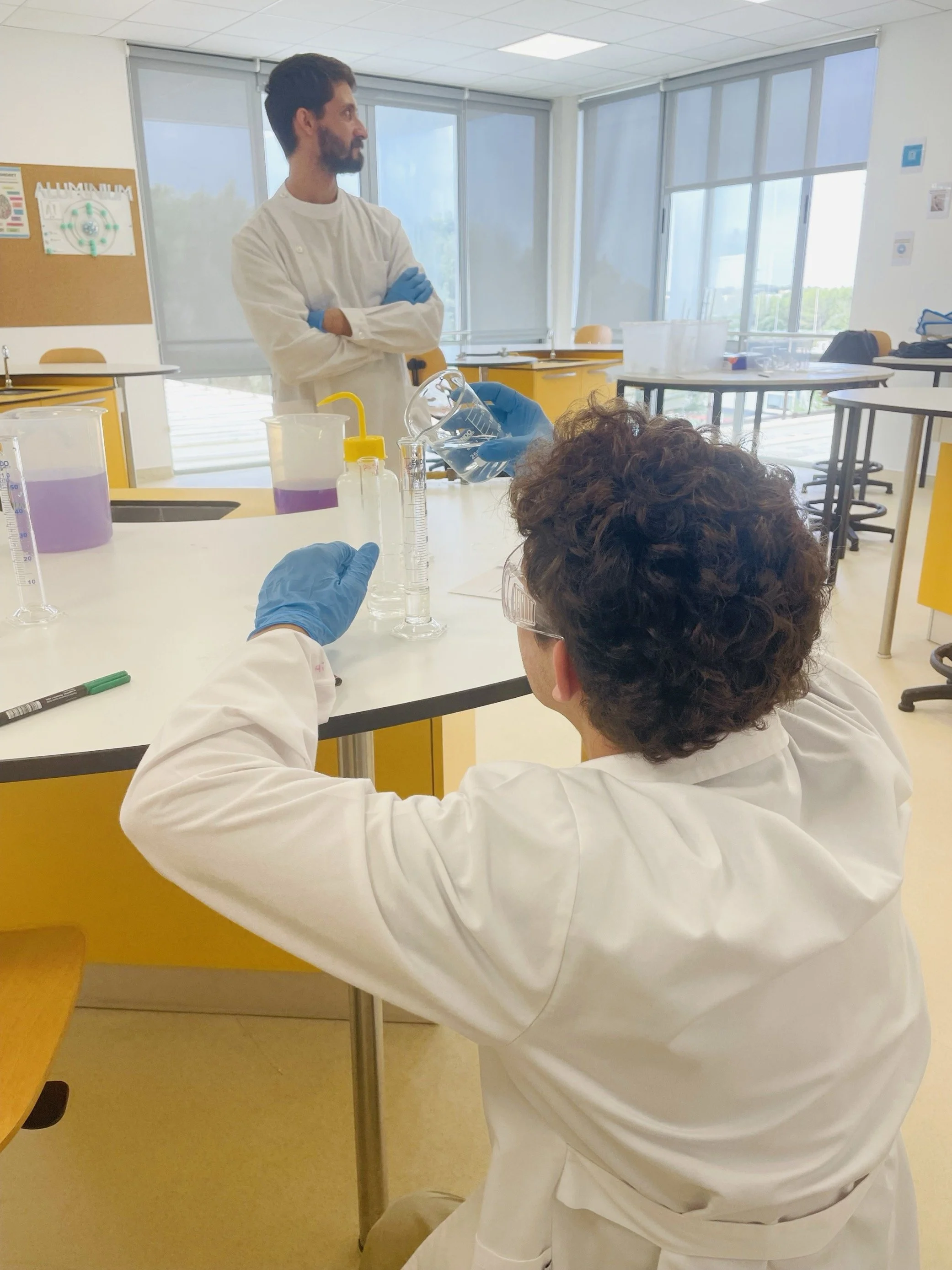Chemistry A-Level Students Conduct Hands-On Experimental Lab Activity ...