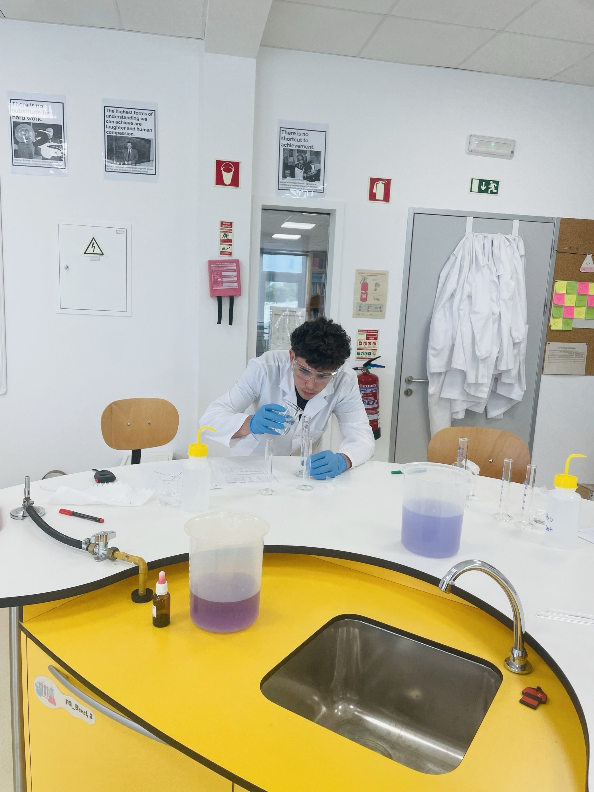 Chemistry A-Level Students Conduct Hands-On Experimental Lab Activity ...