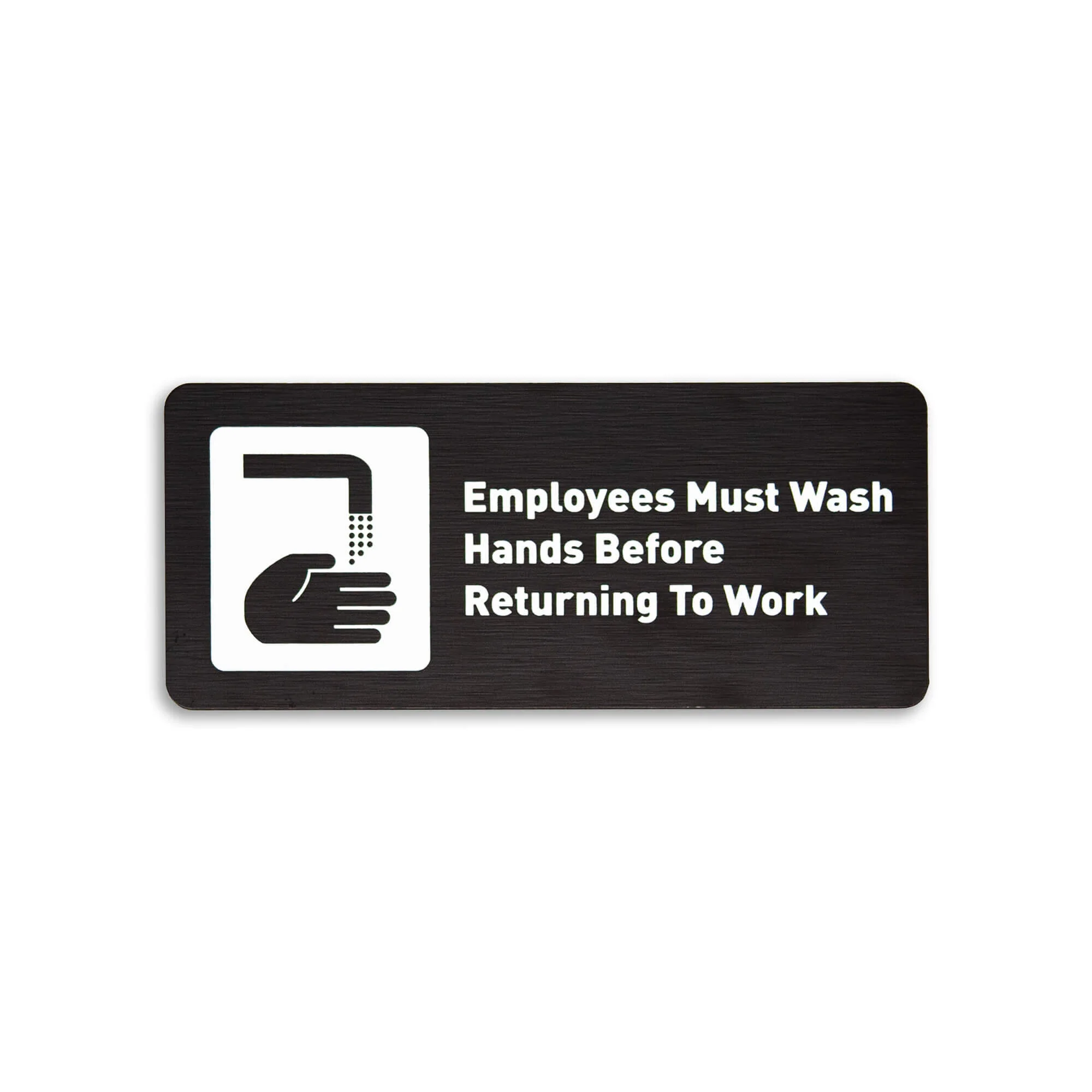 Employees Must Wash Hands Restroom Sign — GDS