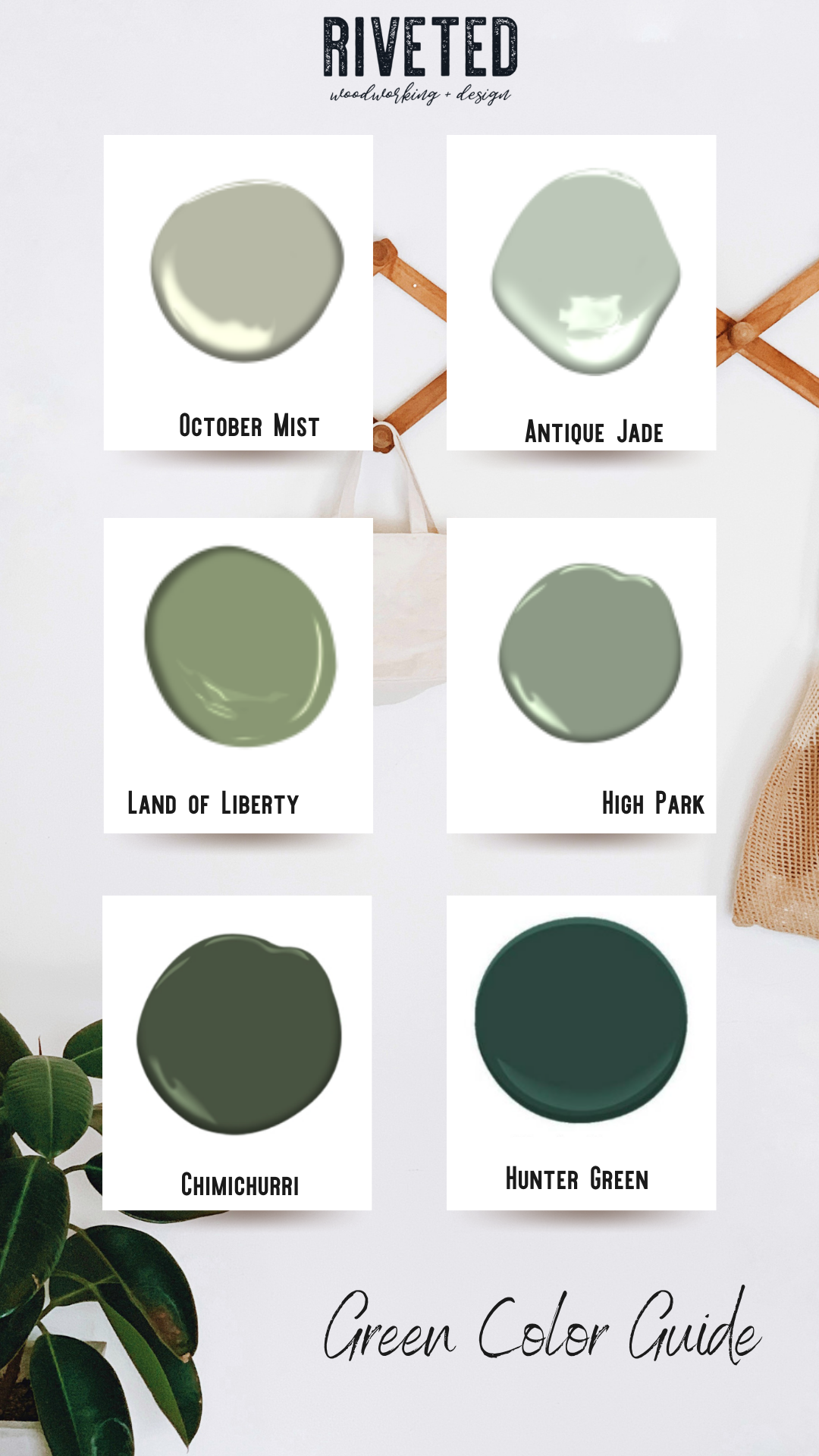 Green Paint Colors — Riveted Woodworking & Design