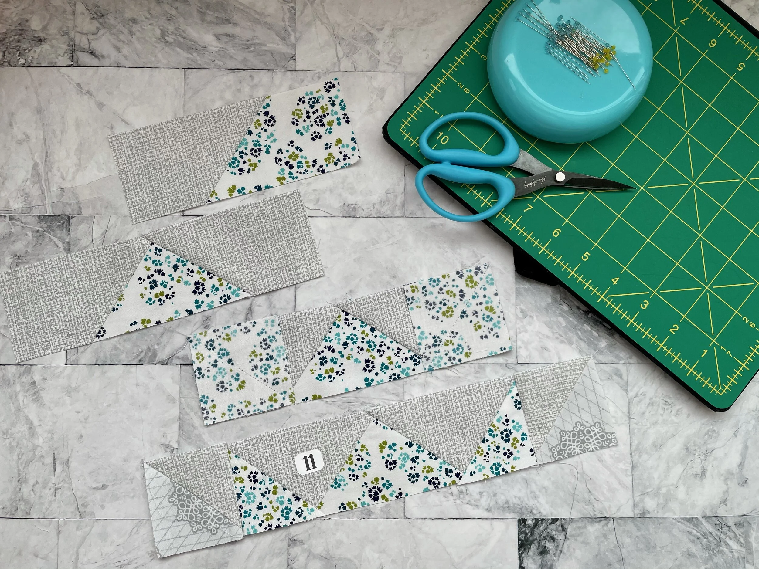 Sunkissed Mystery QAL - Week #7 - Triangles, Galore! — Cora's Quilts by ...