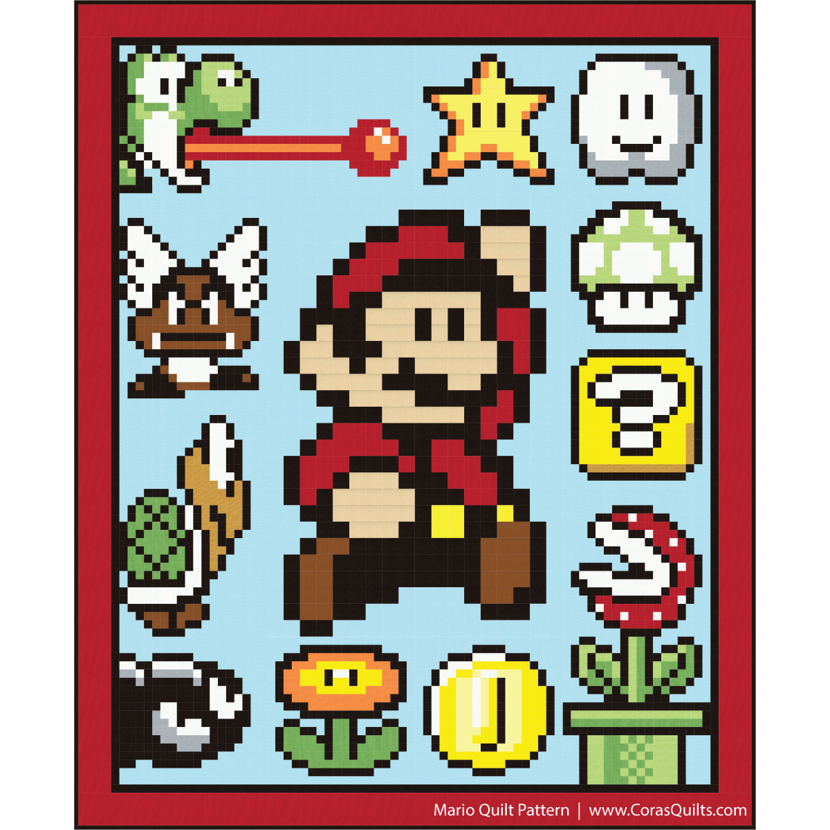 Quilt Along - 2014 - Super Mario — Cora's Quilts by Shelley Cavanna