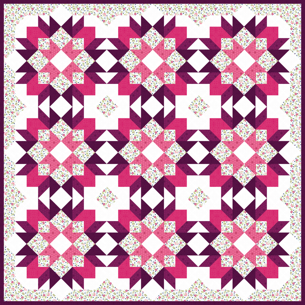 Clover Valley Digital Quilt Pattern by Shelley Cavanna of Cora's Quilts ...