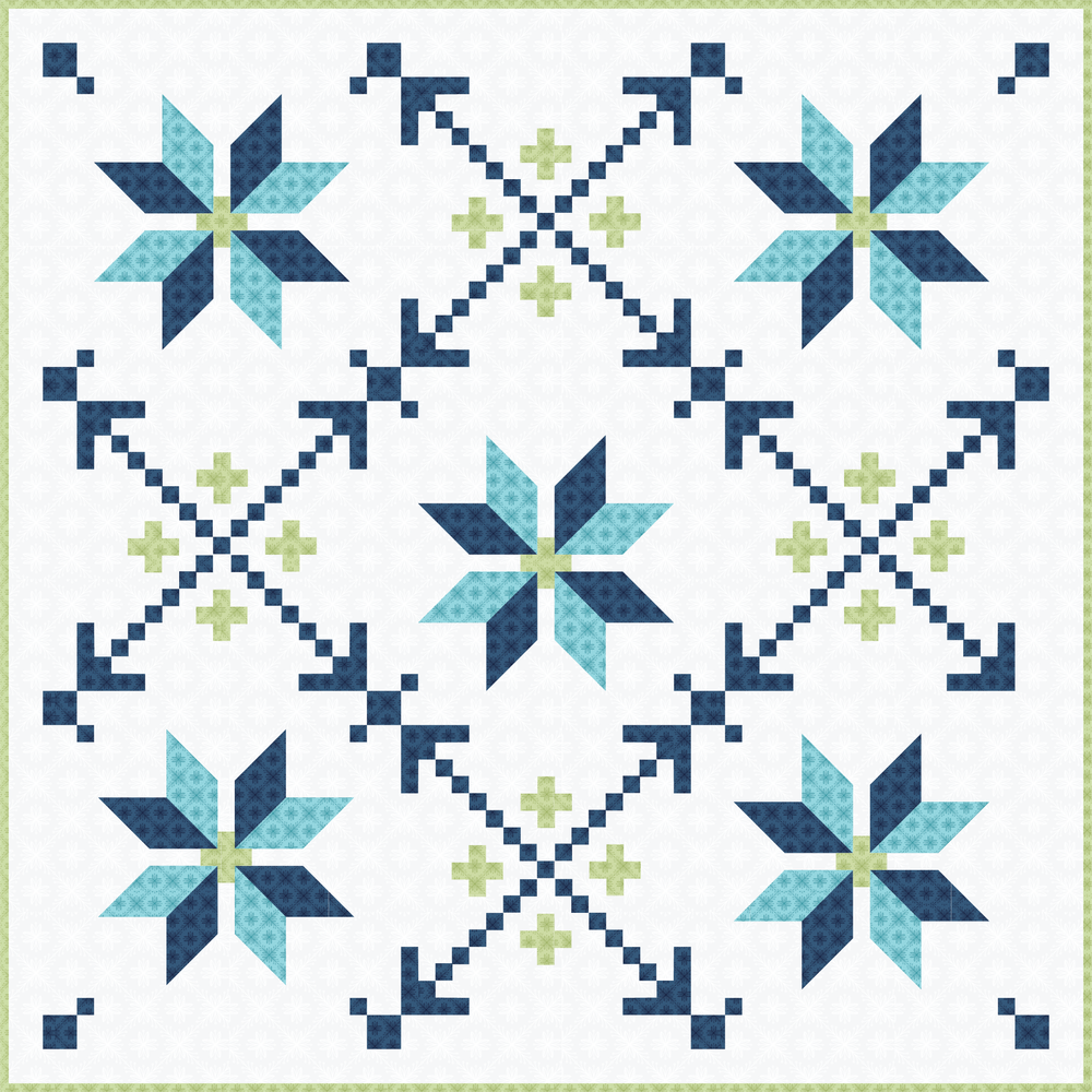 Northern Lights Quilt Pattern - the Monochromatic Edition - from Cora's ...