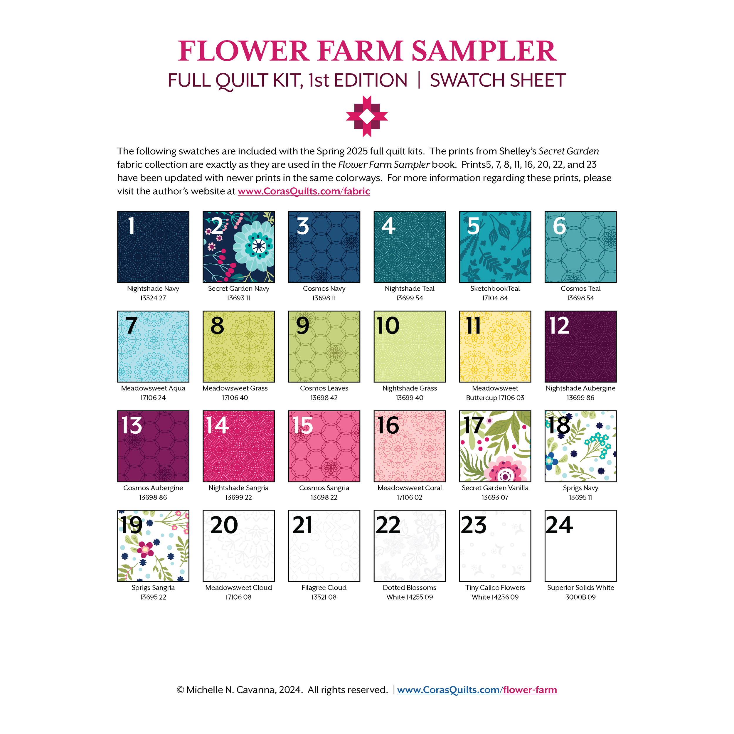 Flower Farm Sampler by Shelley Cavanna — Cora's Quilts by Shelley Cavanna
