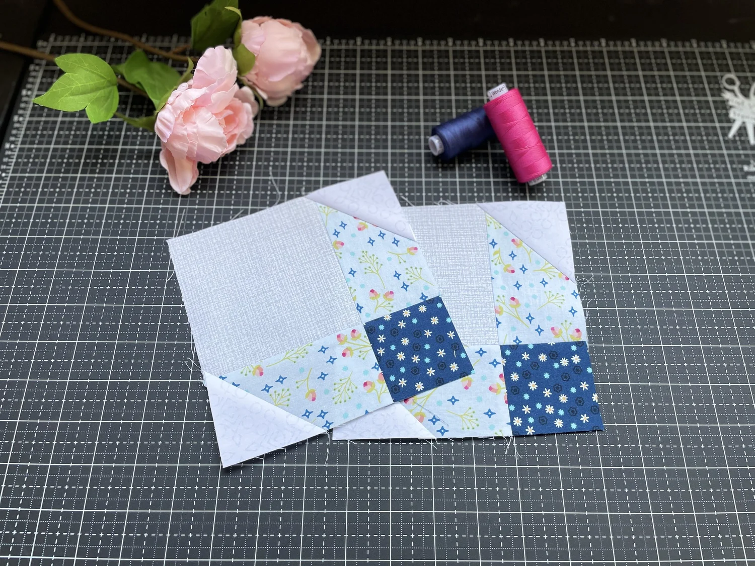 Cosmos Mystery Quilt Along - Week #6 - Stitch & Flip Corners — Cora's ...