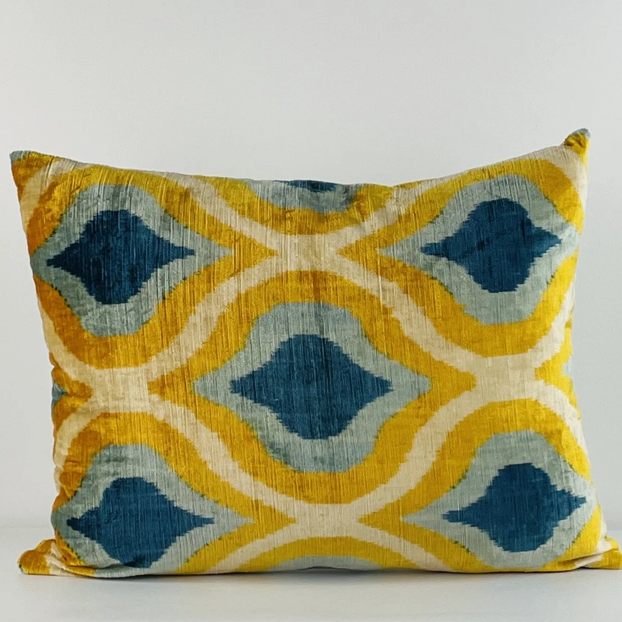 The Ebony silk velvet ikat — Unexpected Designs