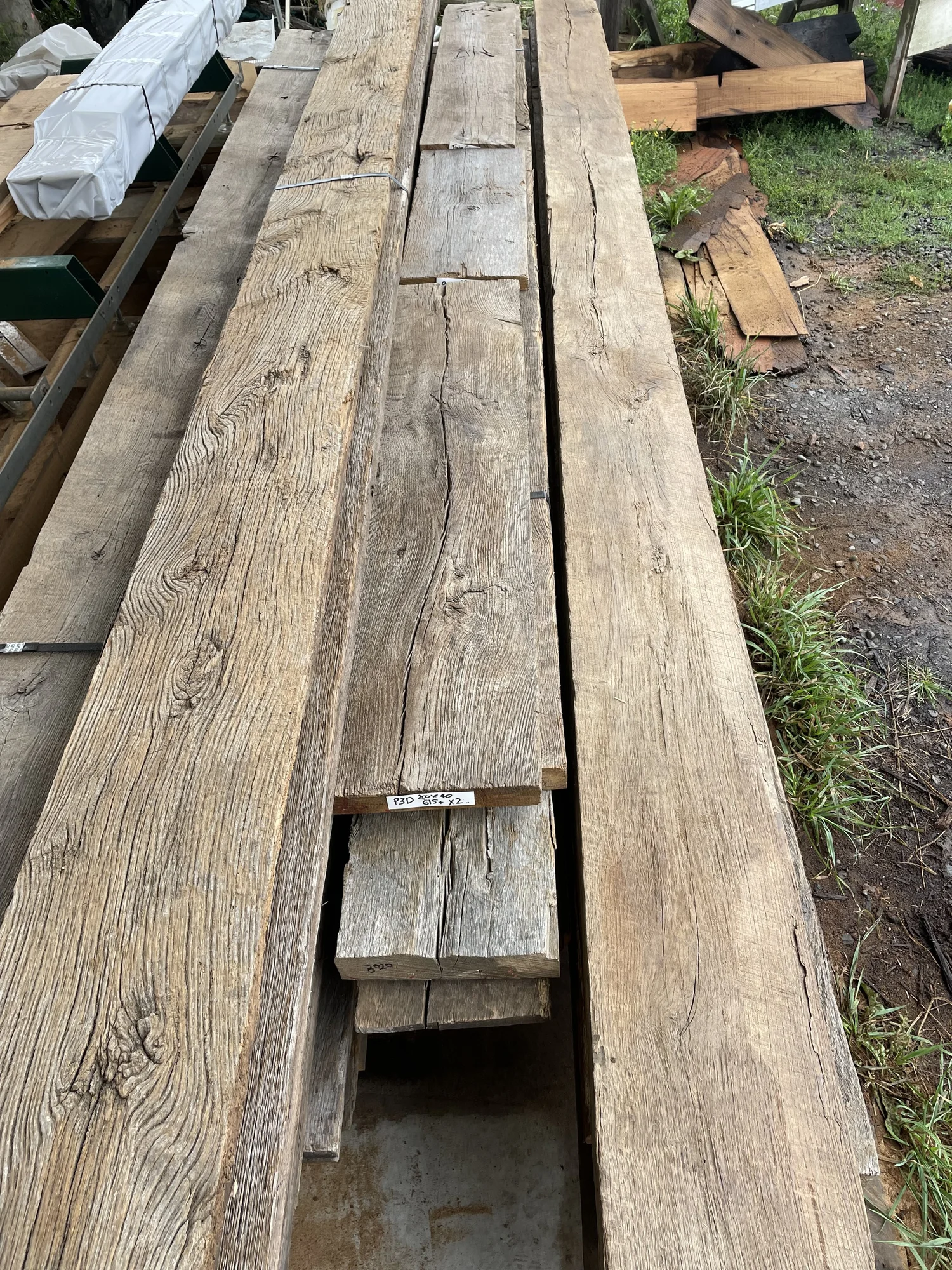 Reclaimed Vintage European Oak, 300 year old Barn Timber — Hardwood ...