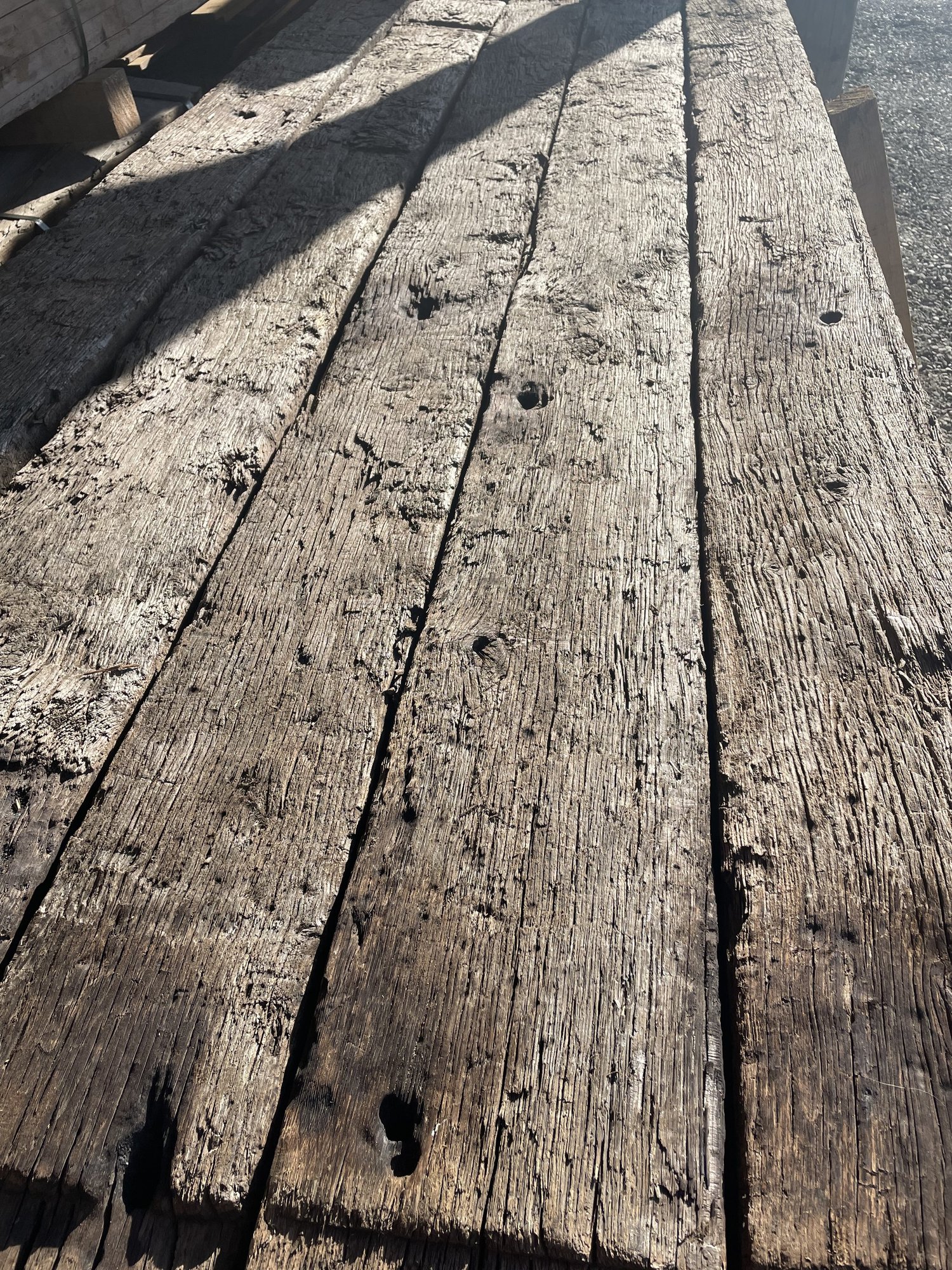 Reclaimed Vintage European Oak, 300 year old Barn Timber — Hardwood ...
