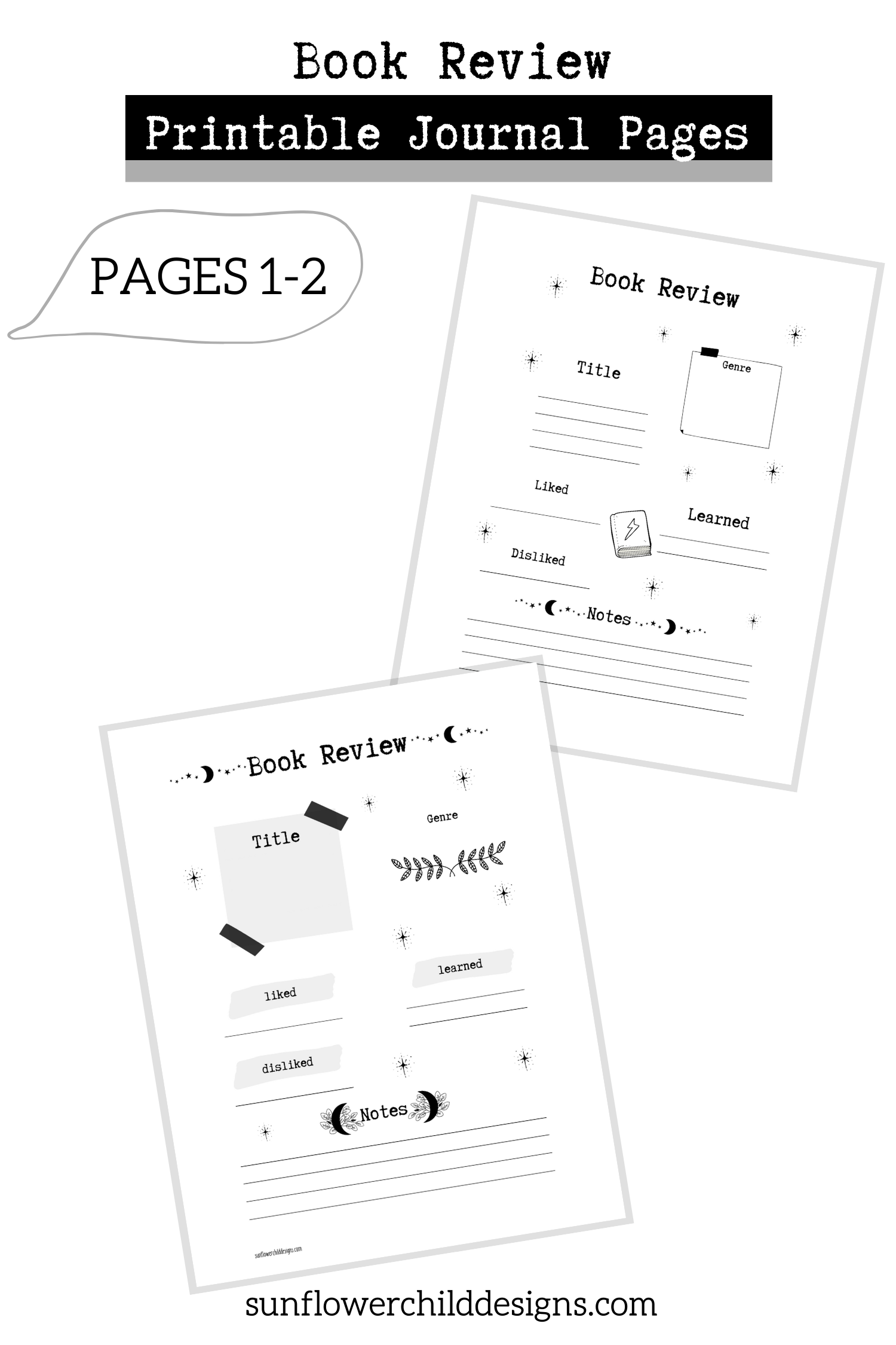 Witchy Bullet Journal with Full and New Moon Rituals — Sunflower Child ...