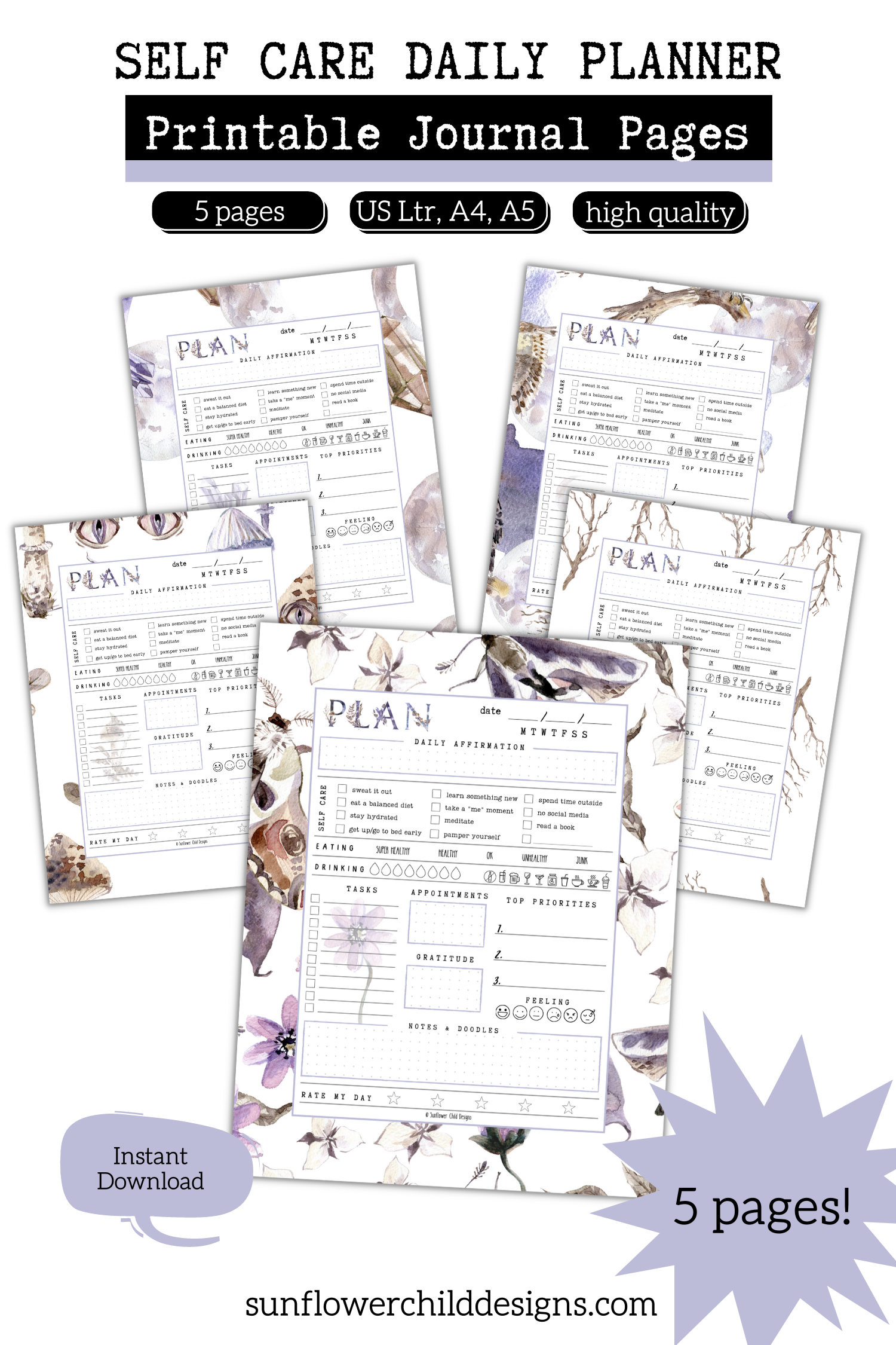 Witchy Bullet Journal with Full and New Moon Rituals — Sunflower Child ...