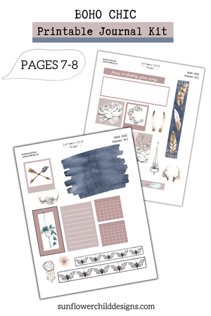 Vintage Christmas Journal Kit Printable Planner Stickers — Sunflower ...