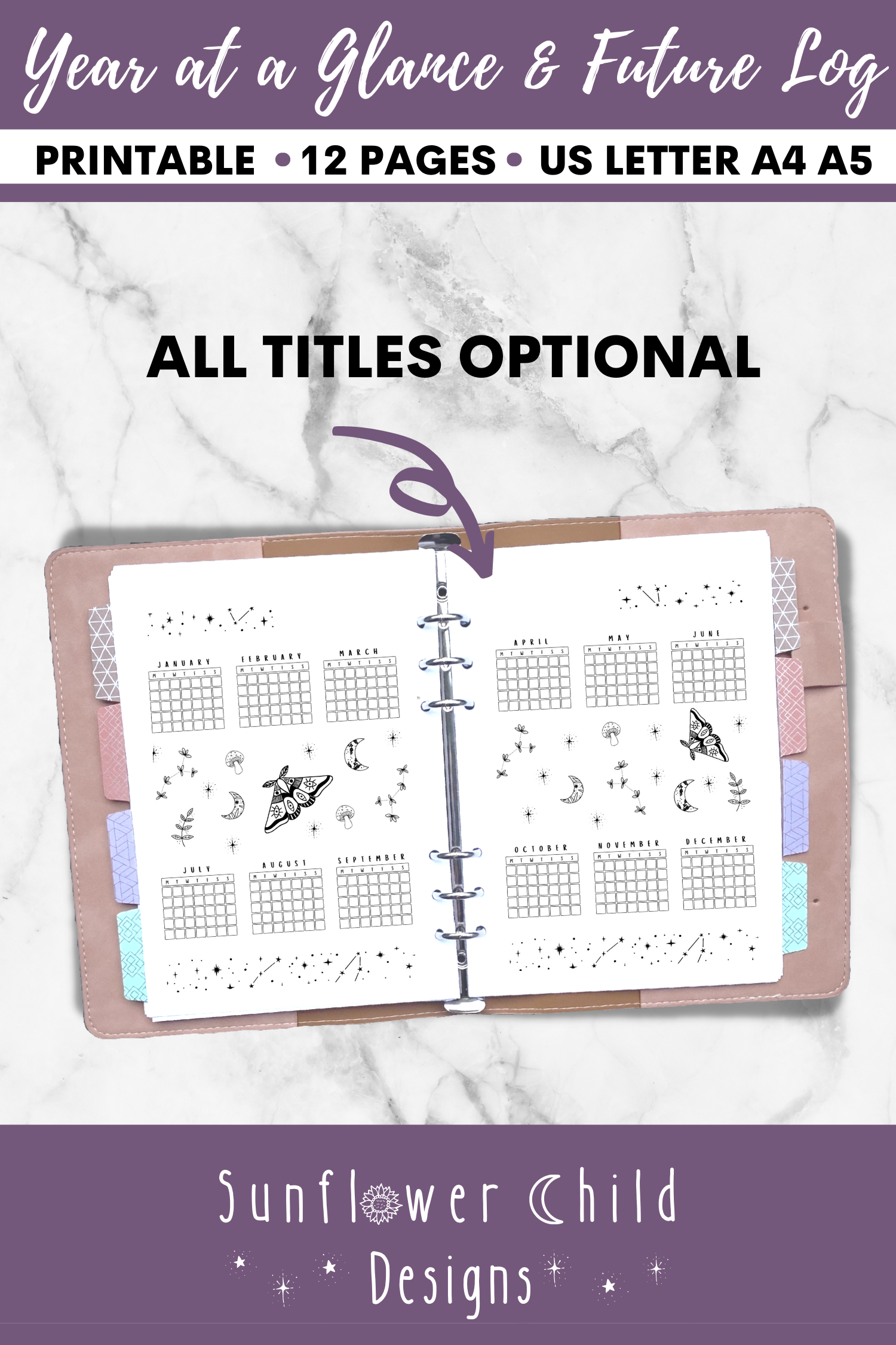 Witchy Bullet Journal with Full and New Moon Rituals — Sunflower Child ...