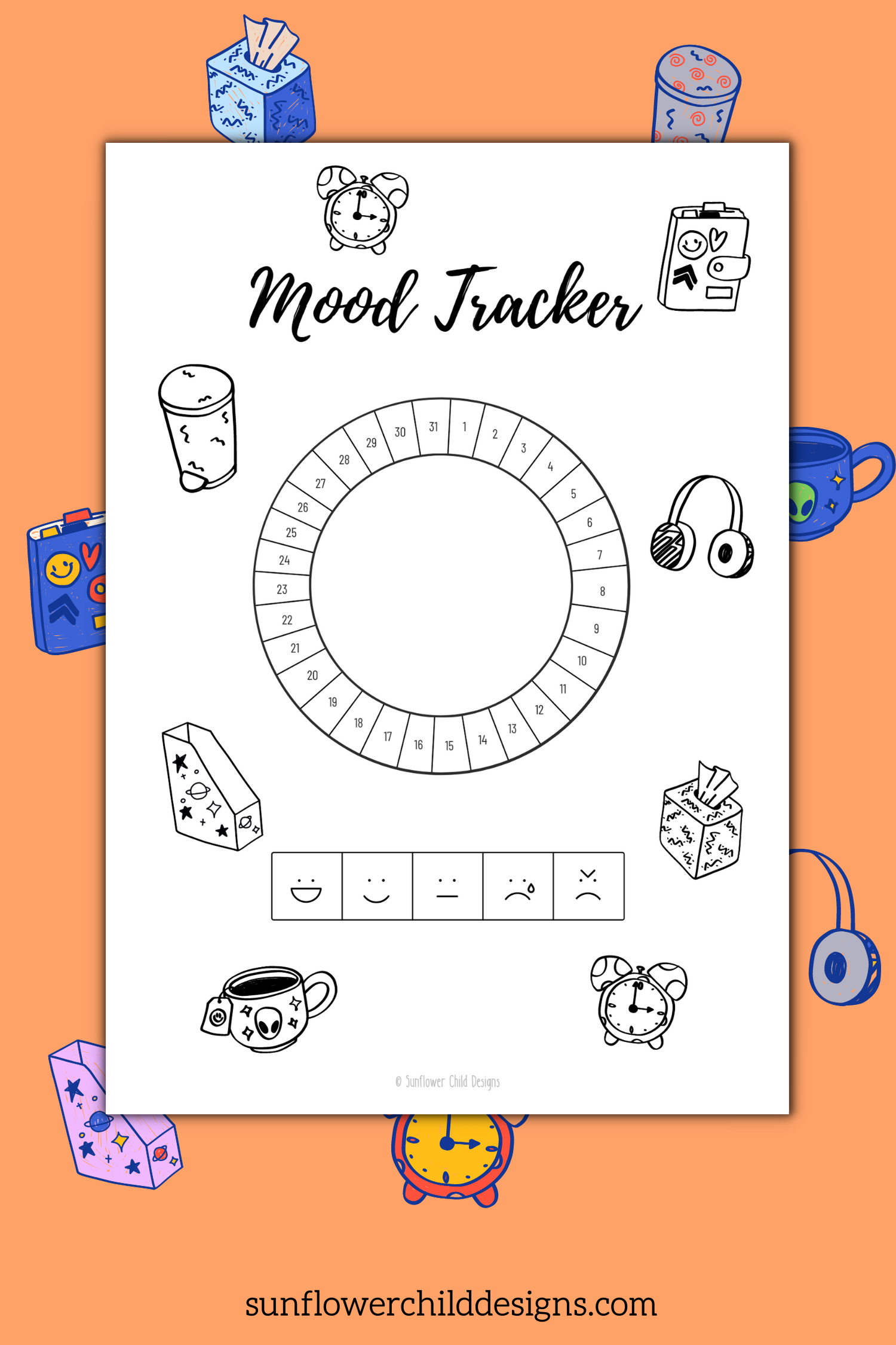 FREE August Ice Cream Monthly Bullet Journal Setup - Any Month ...