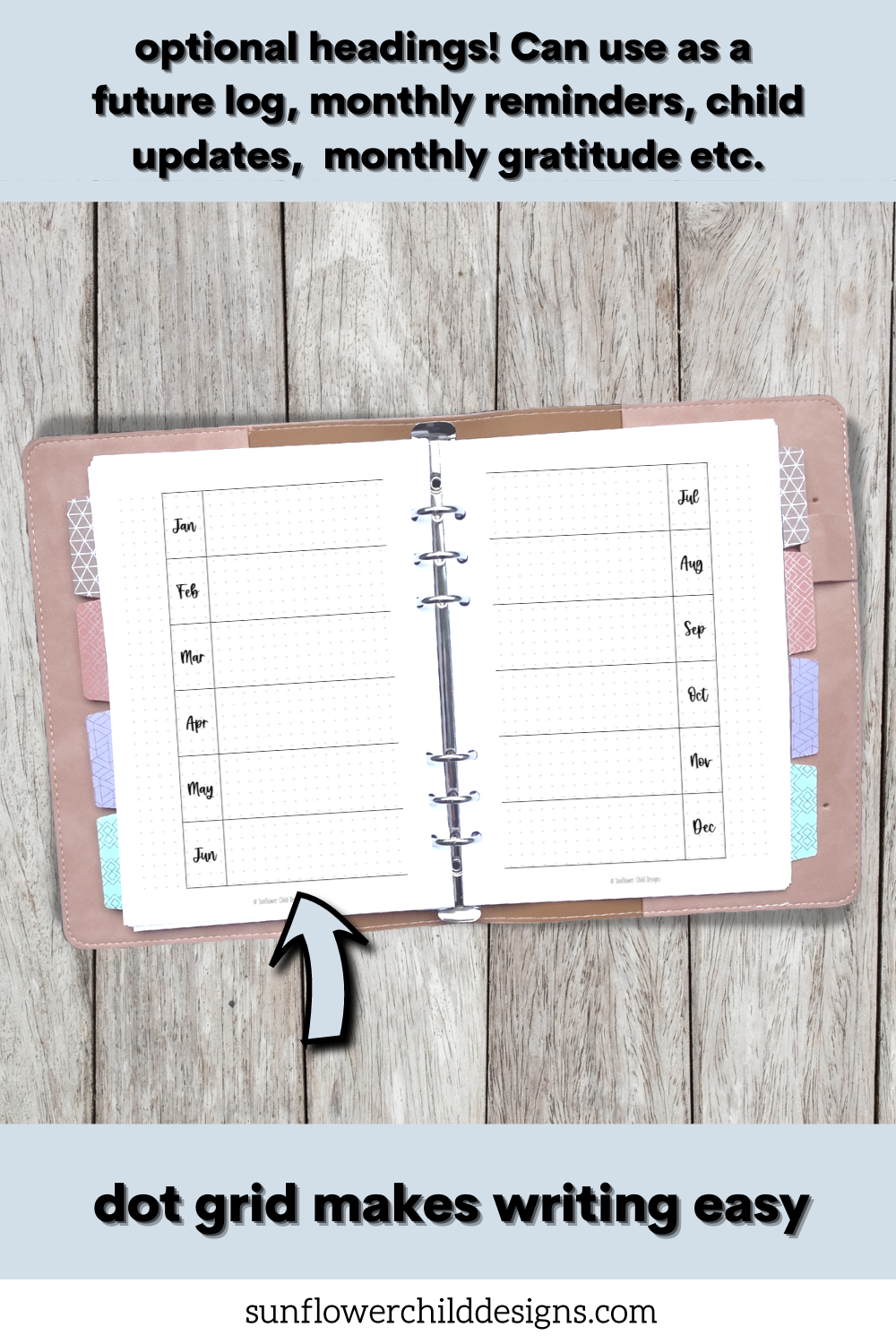 Monthly Recap Bullet Journal Printable Pages - dot grid - Headings ...