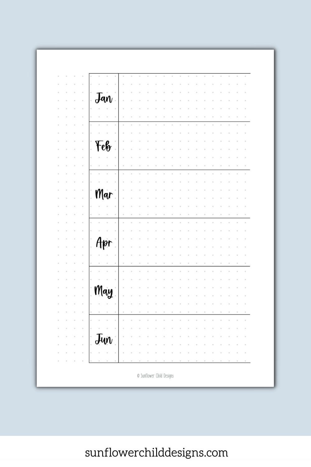 Monthly Recap Bullet Journal Printable Pages - dot grid - Headings ...
