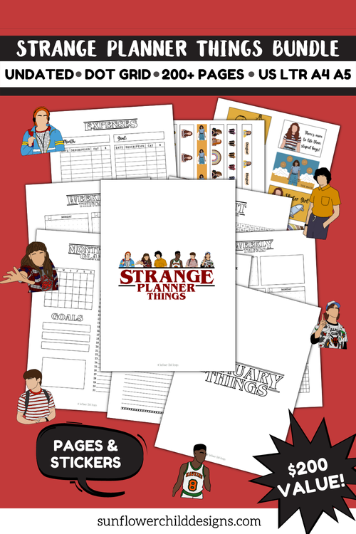 Unleash Your Creativity with FREE Stranger Things Stickers — Sunflower ...