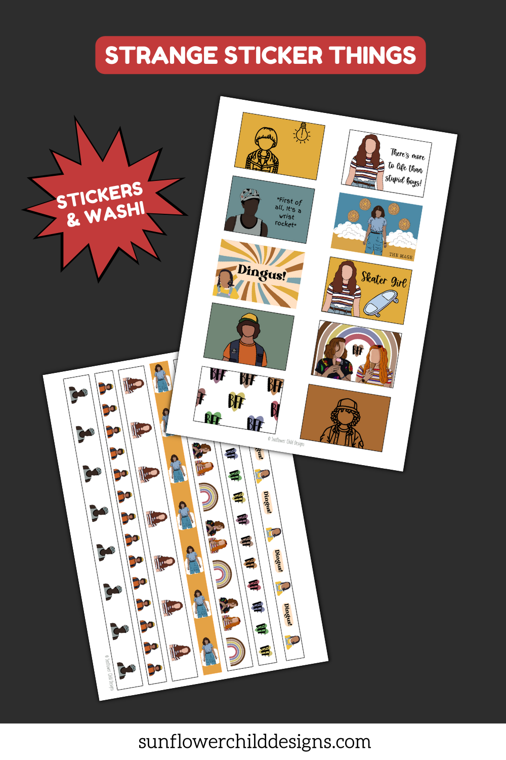 Shop Bullet Journal Printables and More — Sunflower Child Designs