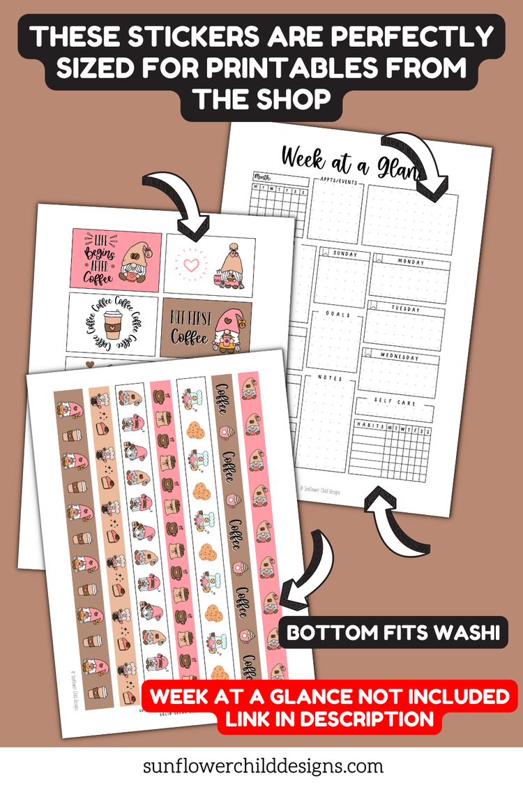 Vintage Free Printable Stickers — Sunflower Child Designs