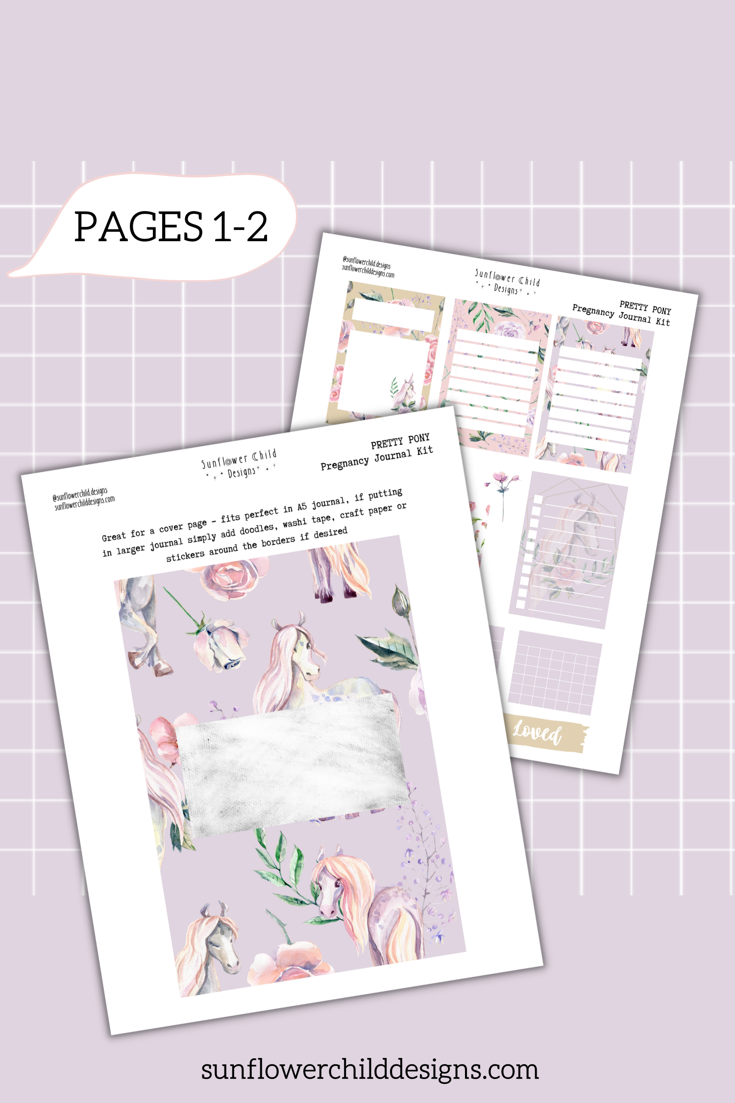 Pregnancy Journal from the Womb to One Year - FREE Pages! — Sunflower ...
