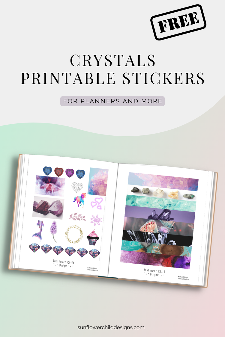 Crystals FREE Printable Stickers! — Sunflower Child Designs