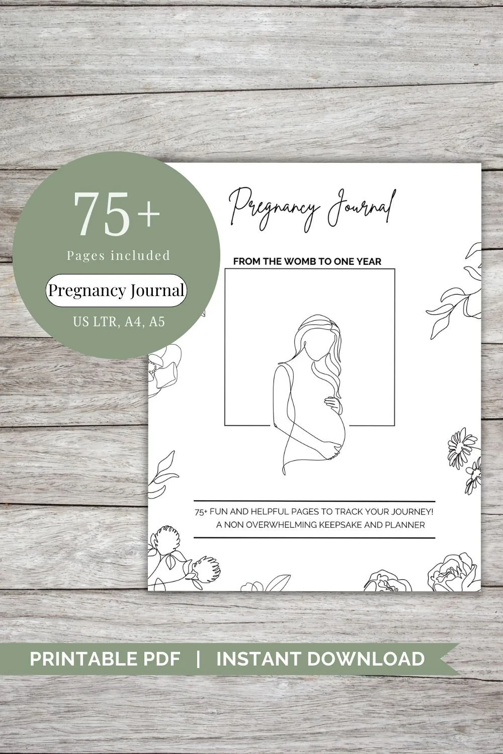 The Best Pregnancy Journal for Busy Mamas — Sunflower Child Designs
