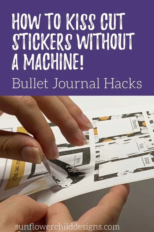 How to Kiss Cut Stickers Without a Machine! — Sunflower Child Designs