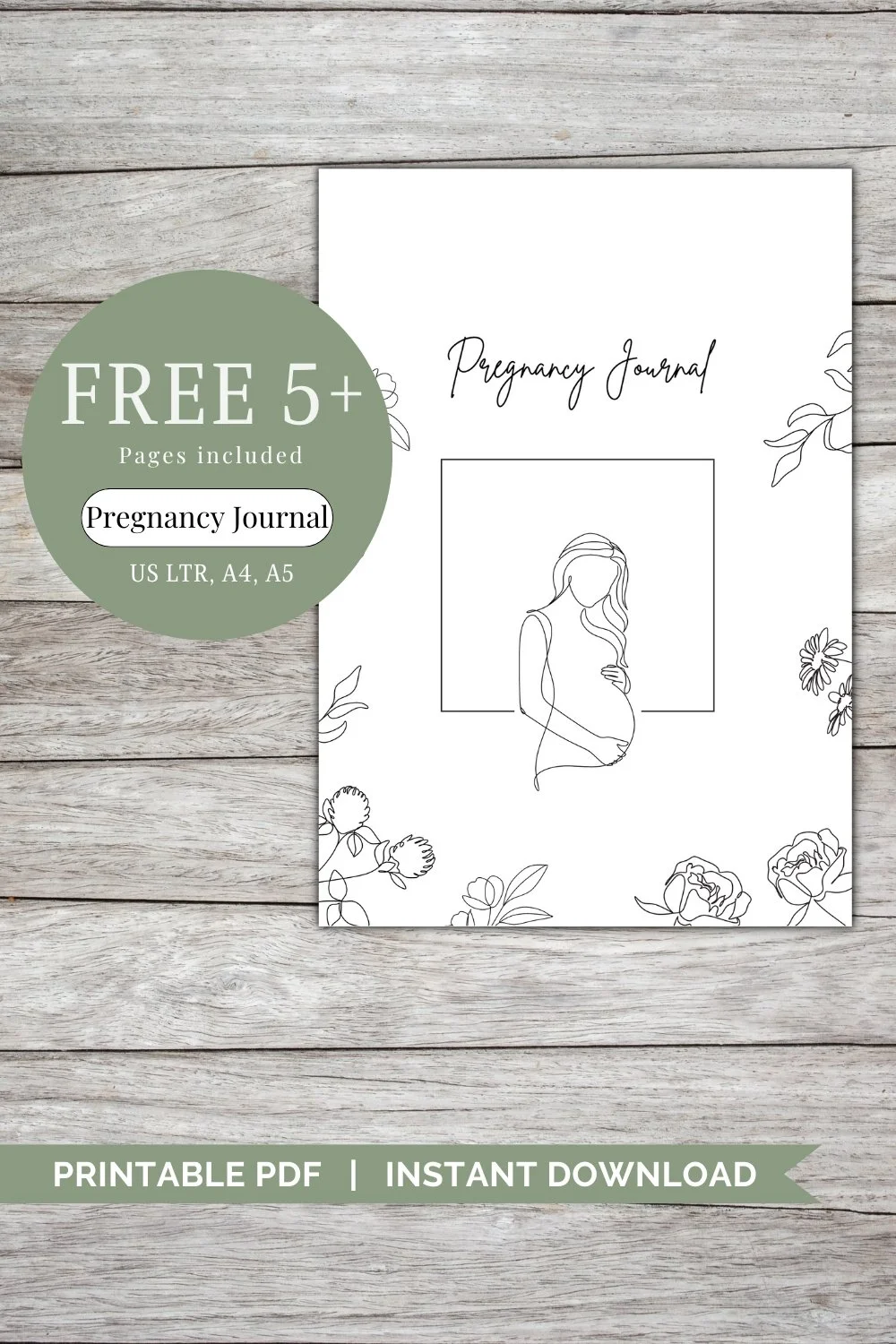 The Best Pregnancy Journal for Busy Mamas — Sunflower Child Designs