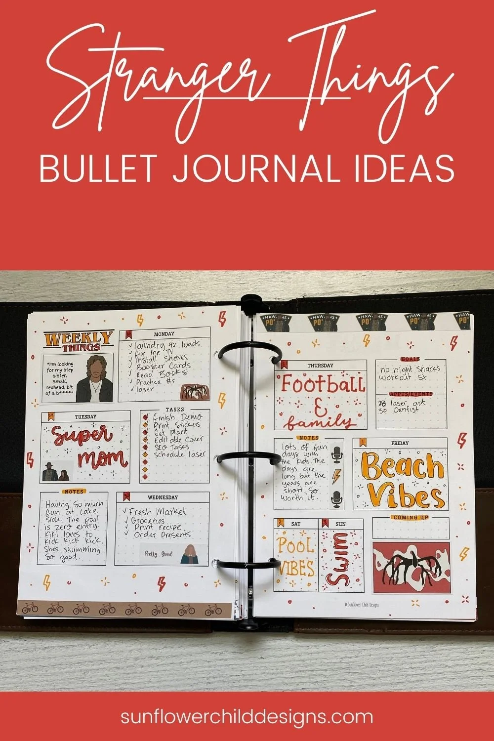 Over 100 Bitchin’ Stranger Things Bullet Journal Ideas — Sunflower ...