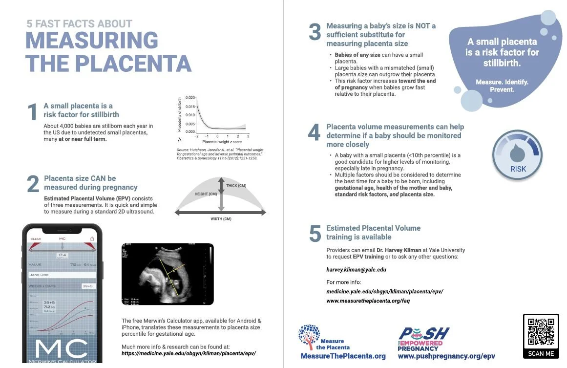 5 Fast Facts Printout | Enhance Pregnancy Care Today | Measure the Placenta