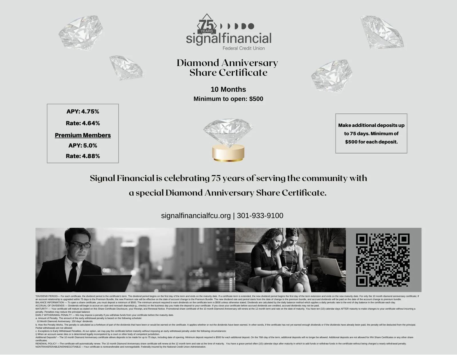 Signal Financial Federal Credit Union: Diamond Anniversary Share ...