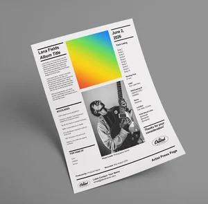 How to Create a Press One Sheet - [FREE TEMPLATE]