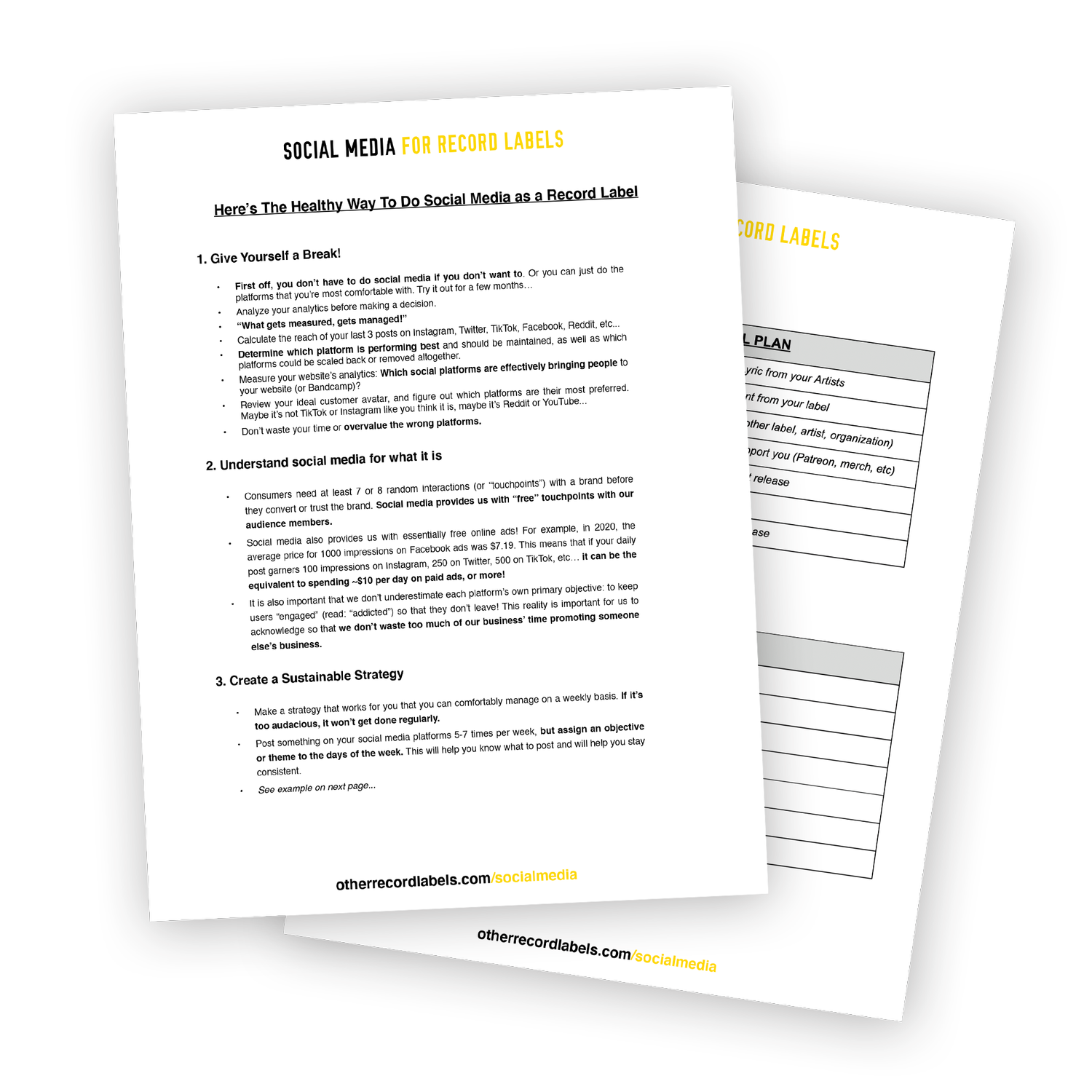 Social Media Guide for Record Labels [FREE DOWNLOAD]