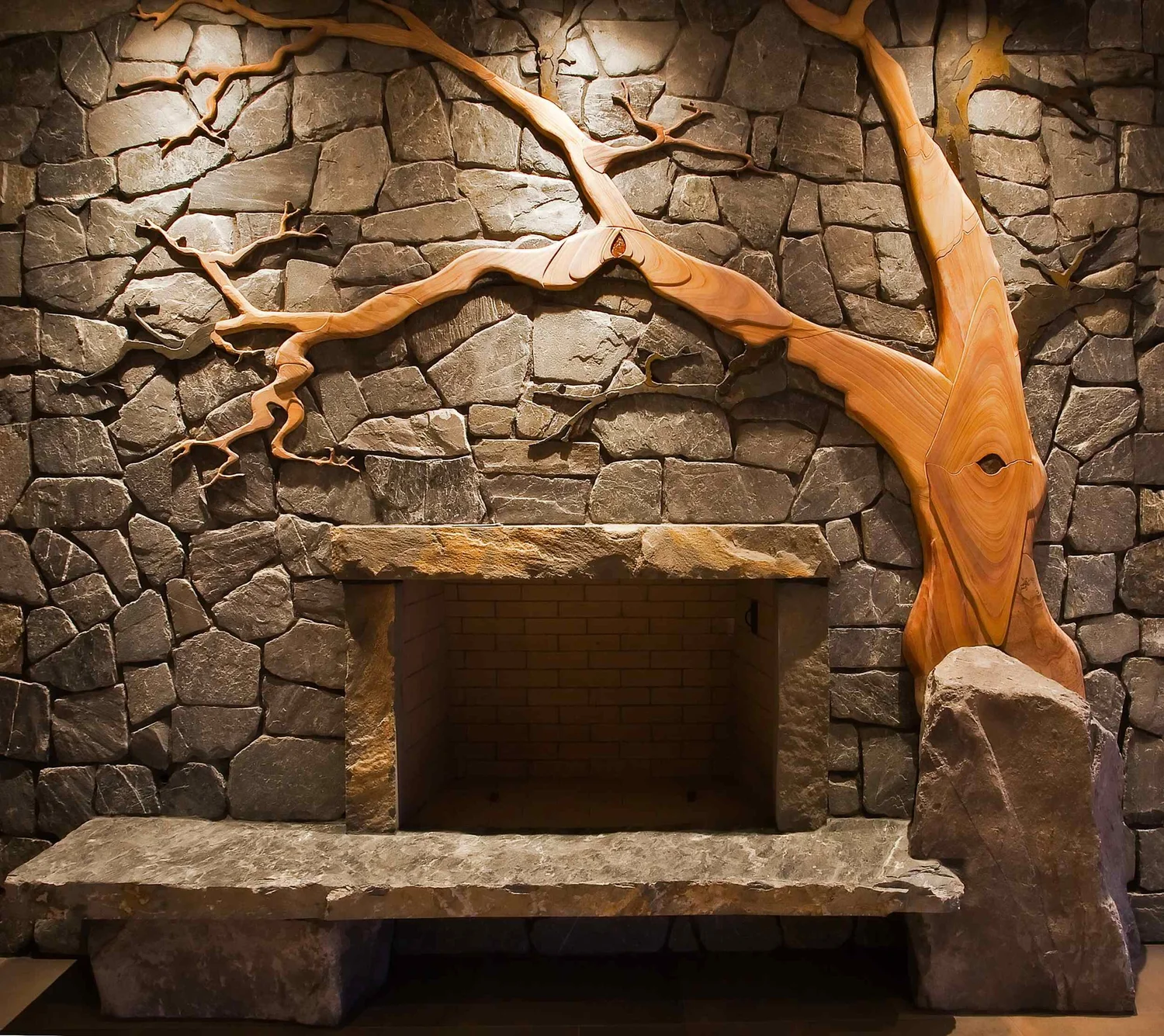 Madrona Fireplace — Debbie Dickinson