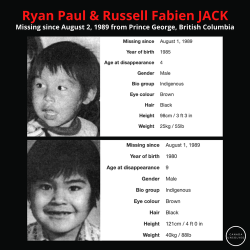 The Disappearance of the Jack Family - Missing since 1989 - Prince ...